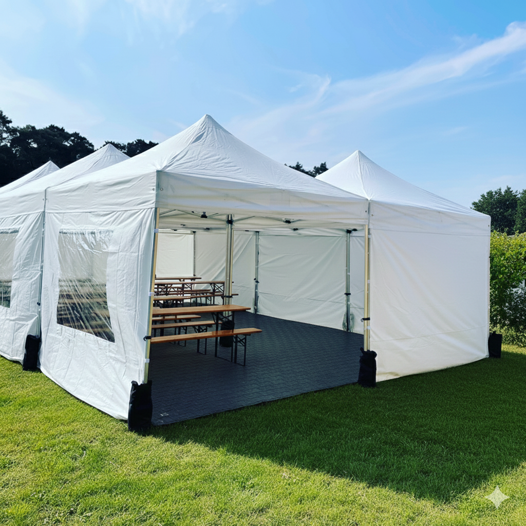 3 x 3 Meter / 3 x 6 Meter Profi Faltpavillon / Bierzelt / Zelt - www ...