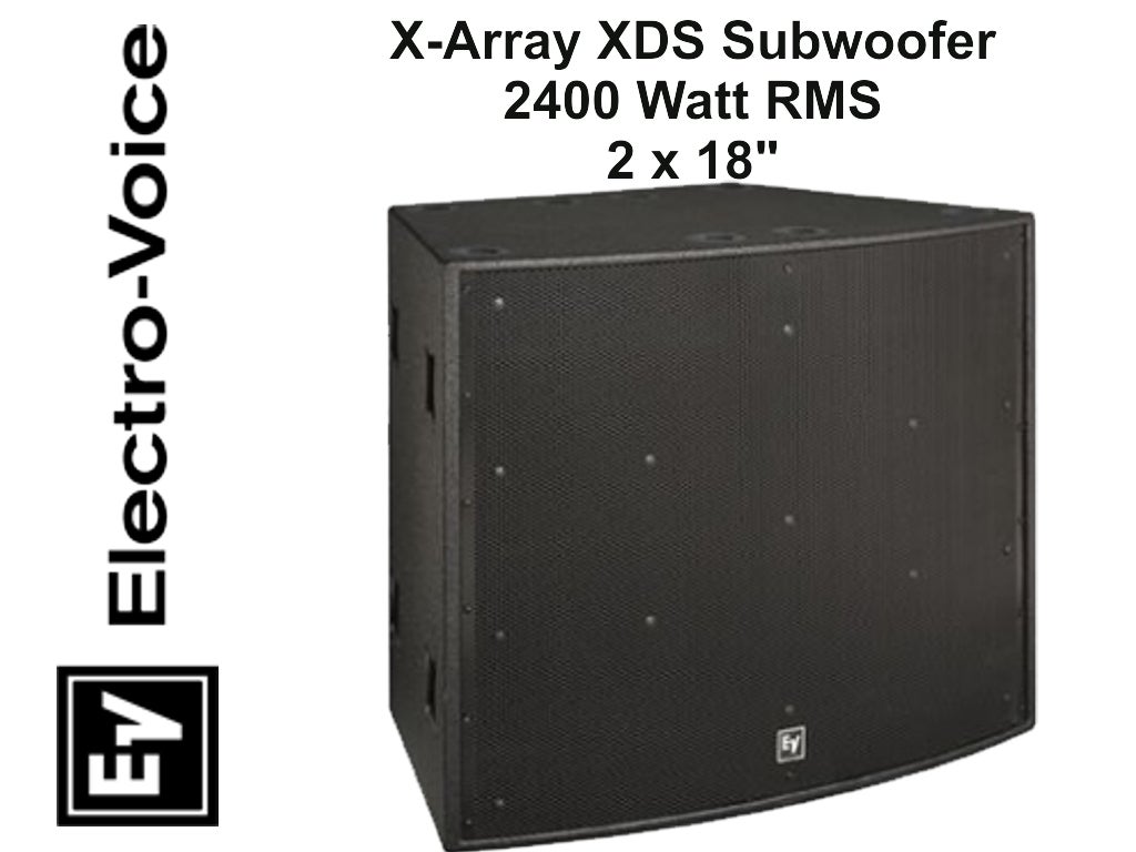 EV Lautsprecher XDS - Subwoofer 2 x 18" 4800W RMS, Lautsprecher ...