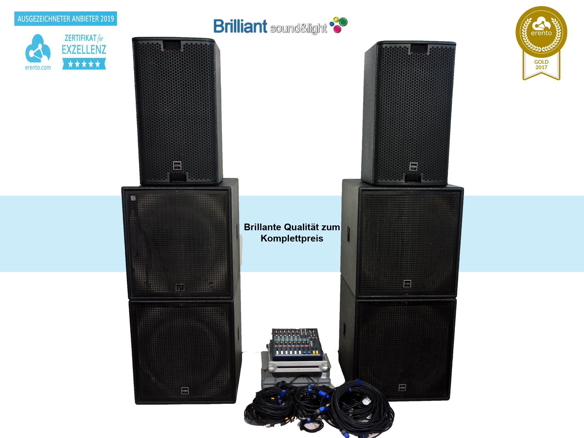 Professionelle DJ-Anlage / PA-Anlage / Musikanlage / Beschallungsanlage ...