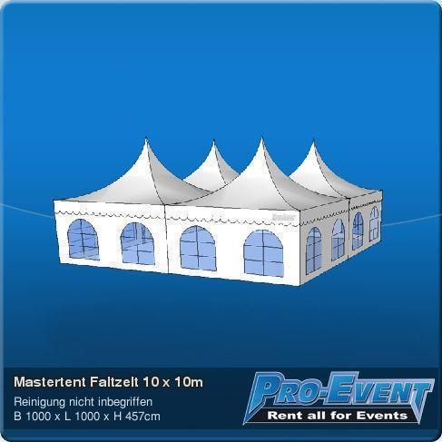 Mastertent Faltzelt 10 x 10m - www.mietedeinezelte.de