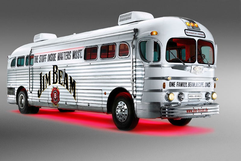 Oldtimer "Jim Beam Bus" - historischer Greyhound Bus von 1948 - www ...