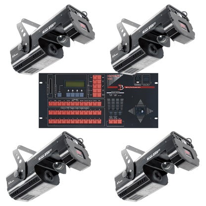 Komplettset mit 4 x Robe DJ Scan 250 XT und JB Lighting 1612 Controller ...